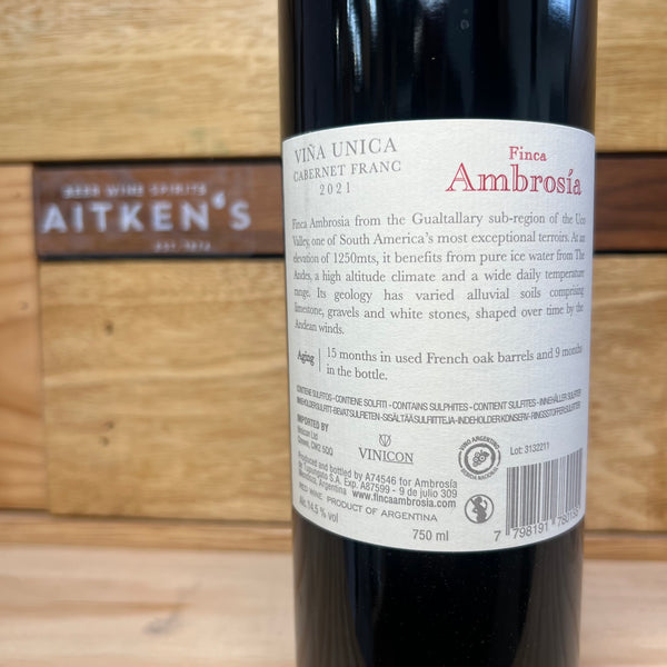 Finca Ambrosia Viña Unica Cabernet Franc – Aitken's