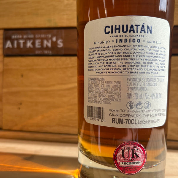 Cihuatán Indigo 8 Years Old Rum – Aitken's