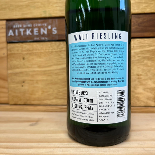Walt Riesling - Pflaz, Germany – Aitken's